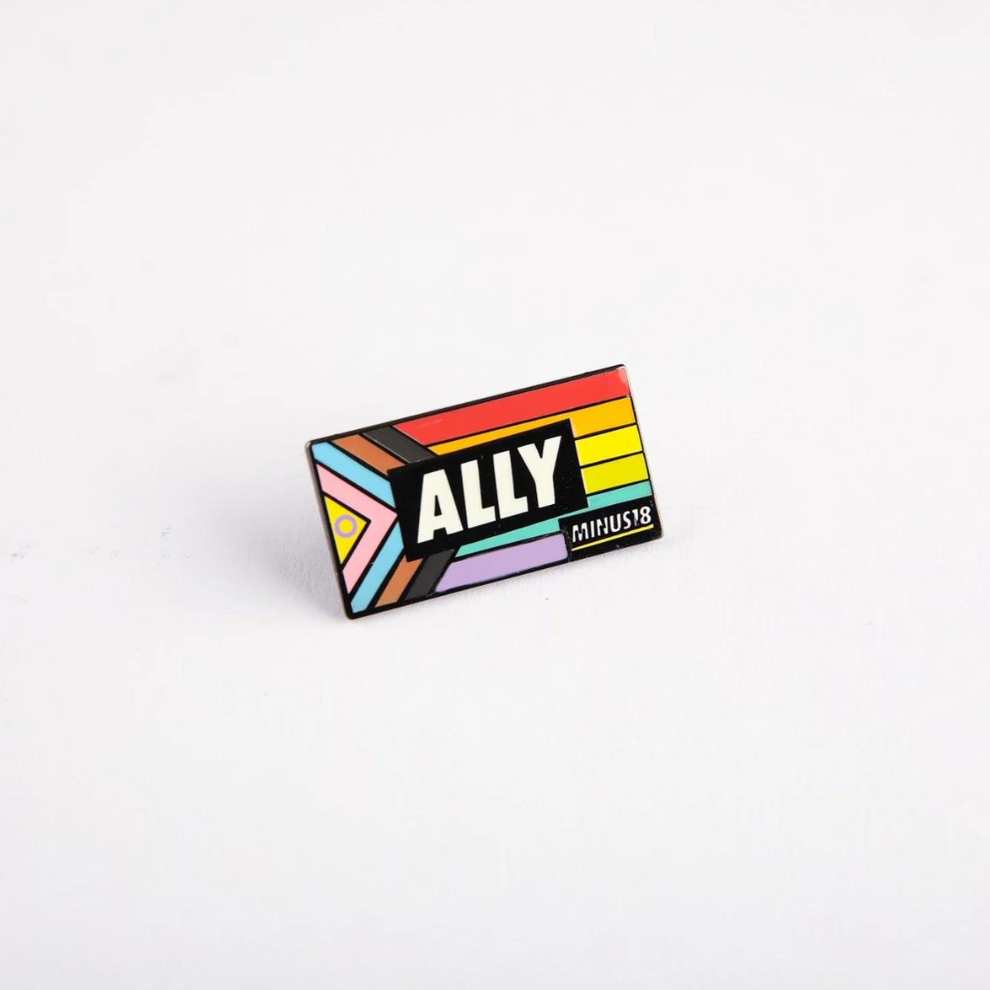 Minus18 LGBTQIA+ Ally Pin – Purpose Precinct